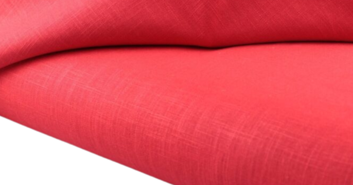 100% linen red (D) - Driessen Fabrics