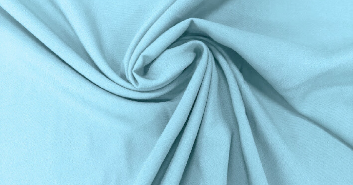 100% viscose ijsblauw - Driessen Stoffe