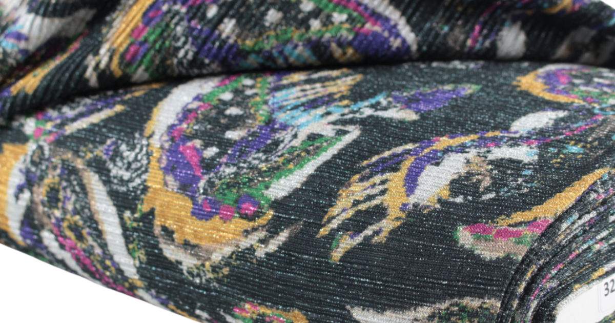 Plisse lurex colors - Driessen Fabrics