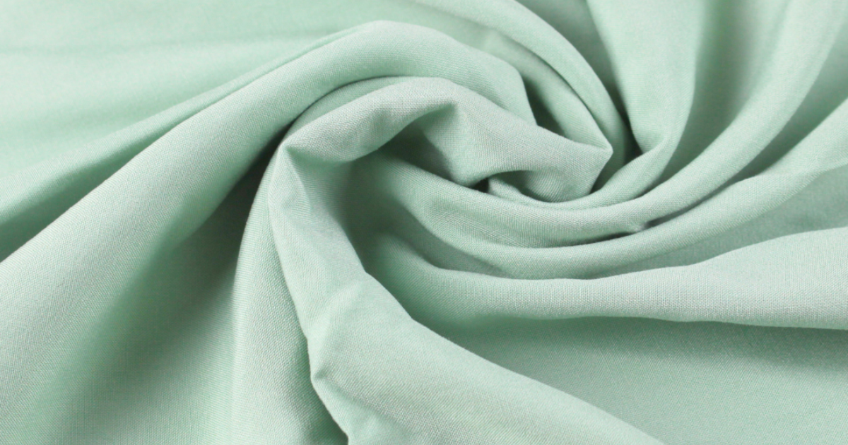 100% viscose zacht groen - Driessen Stoffe