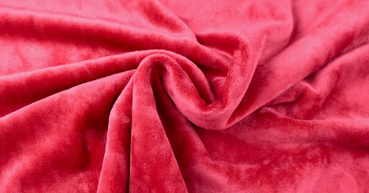 Velvet stretch rood | €4.95 - Driessen Stoffen
