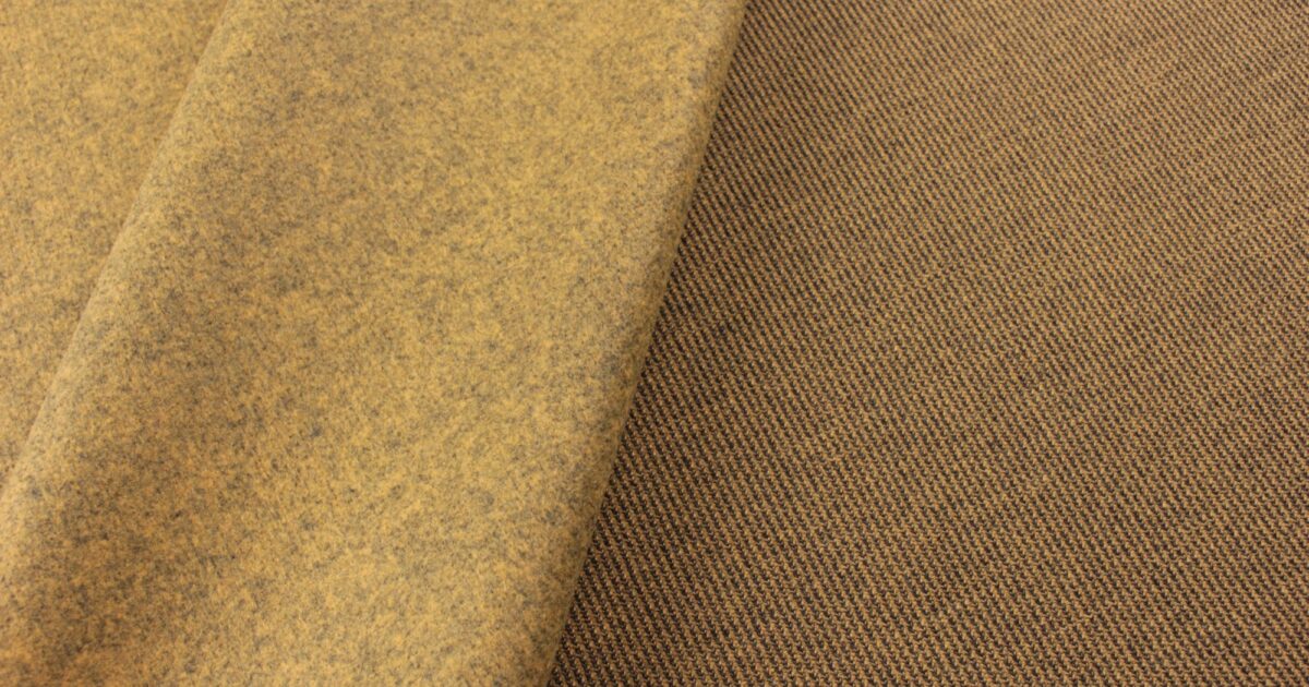 Mantelstoff ocker - Driessen Stoffe