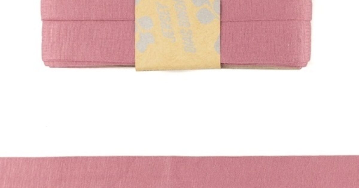 Bande de biais jersey vieux rose - Driessen Tissus