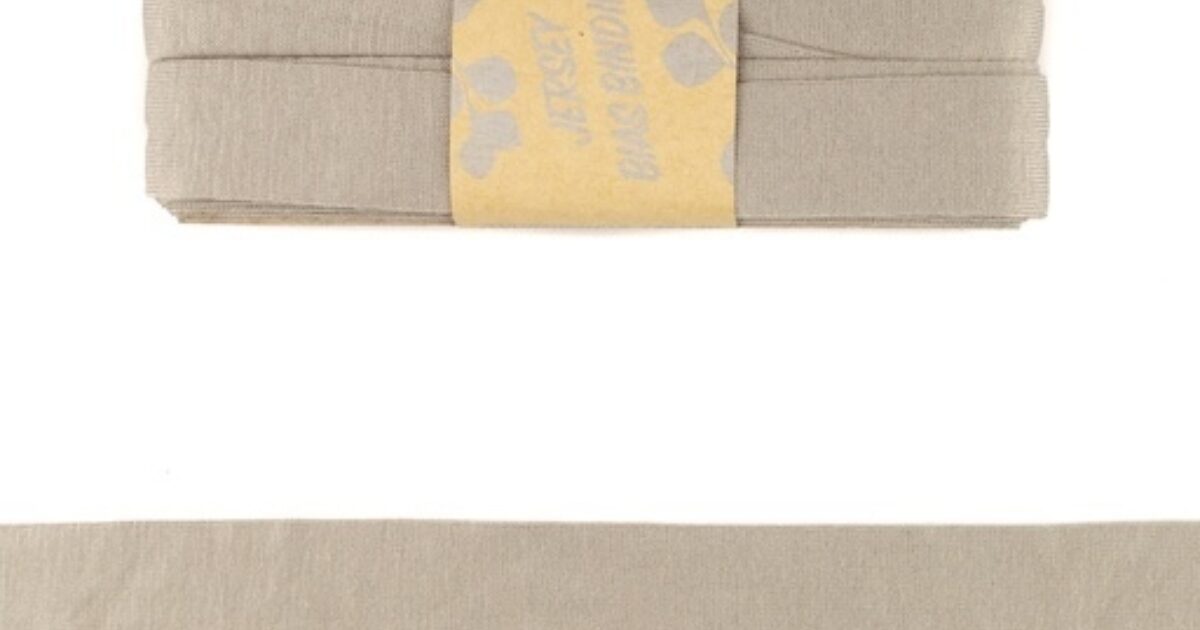 Bande de biais jersey galet - Driessen Tissus