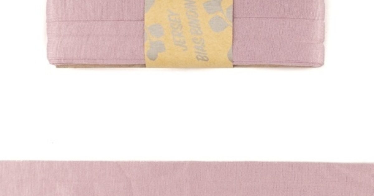 Biaisband jersey dawn pink - Driessen Fabrics
