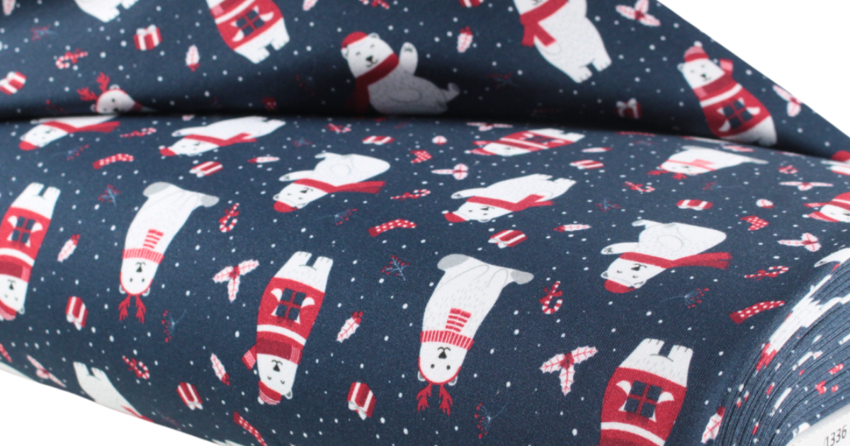 French terry brushed Christmas 24310 - Driessen Fabrics