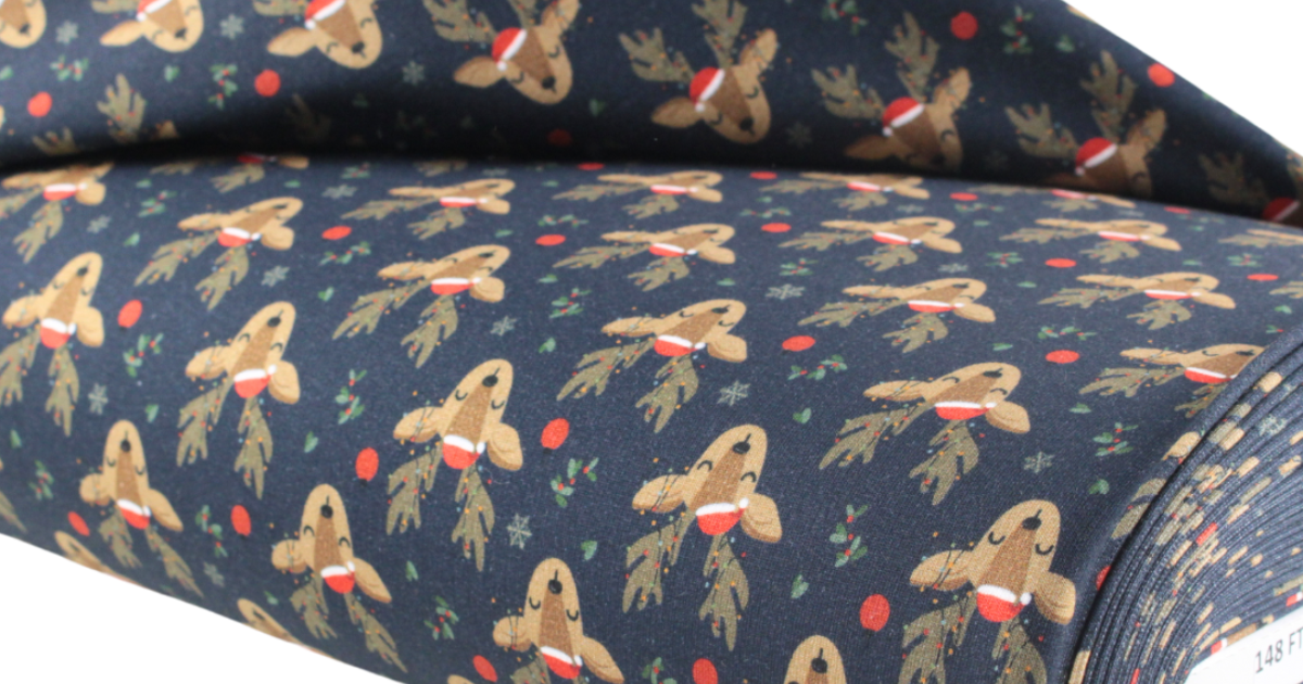 French terry brushed Christmas 24309 - Driessen Fabrics