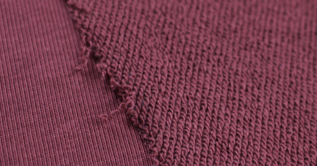 French terry casual burgundy - Driessen Fabrics