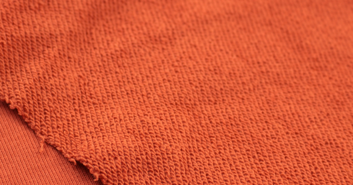 French terry casual brique - Driessen Fabrics