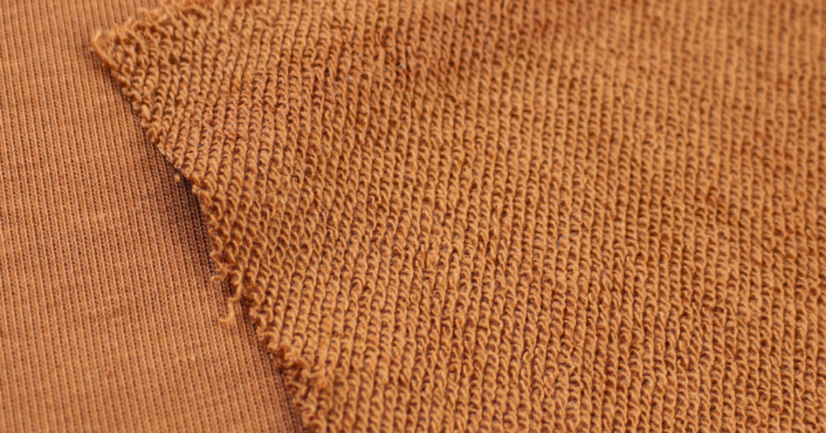 French terry casual cognac - Driessen Stoffe