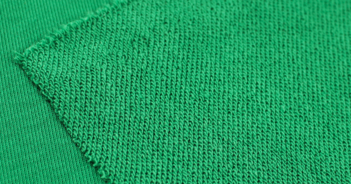 French terry casual fel groen | €6.95 - Driessen Stoffen