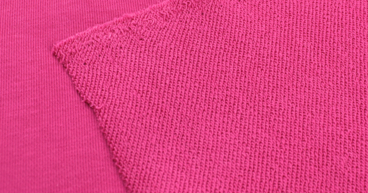 French terry casual fuchsia - Driessen Tissus