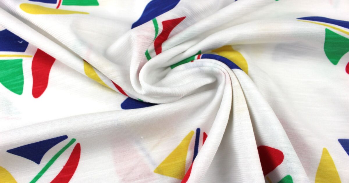 Trikot Baumwolle Slub Segelboote - Driessen Stoffe