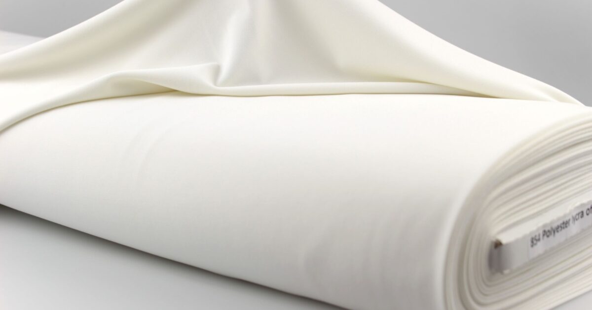 Polyester lycra off white | €2.5 - Driessen Stoffen