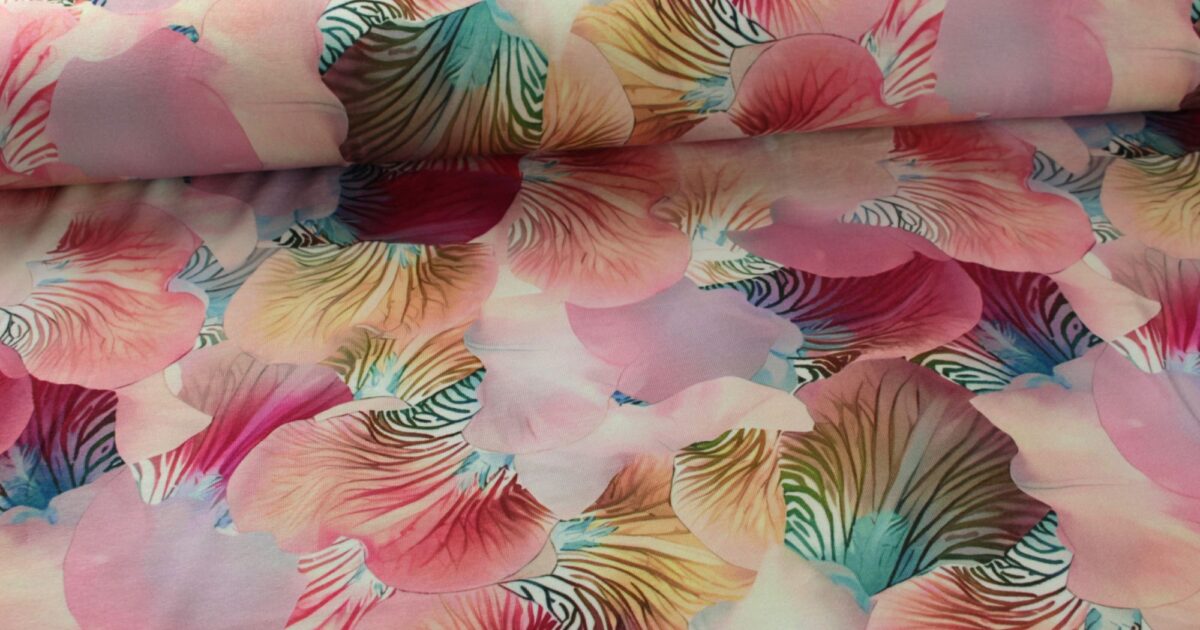 Viscose Tricot Stof Digitaal 61200/4 | €4.95 - Driessen Stoffen