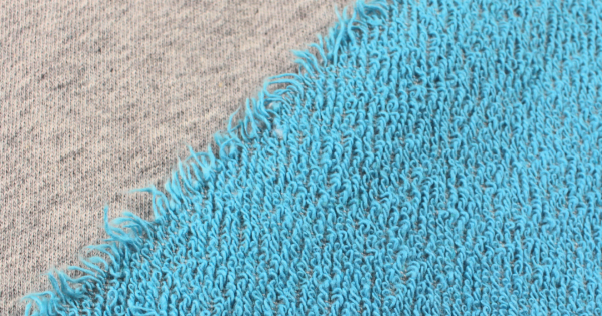 French terry casual aqua melange - Driessen Fabrics