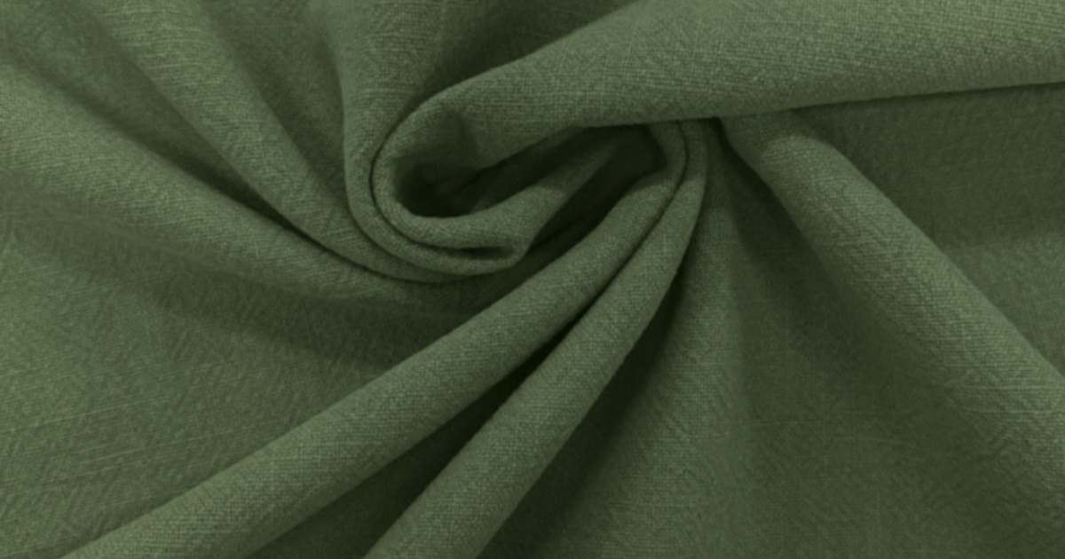 Linnen Stone Washed Stof Legergroen | €7.95 - Driessen Stoffen