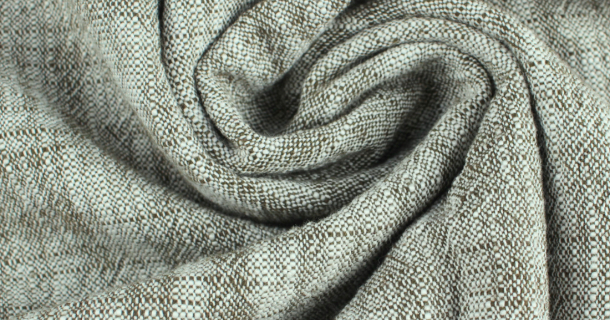 Linnen Stone Washed Stof Legergroen Melange | €8.95 - Driessen Stoffen