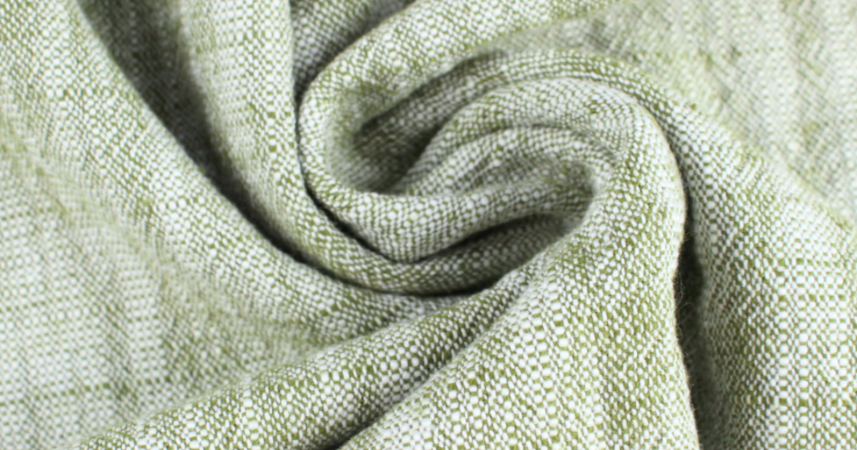 Linnen Stone Washed Stof Olijf Melange | €8.95 - Driessen Stoffen