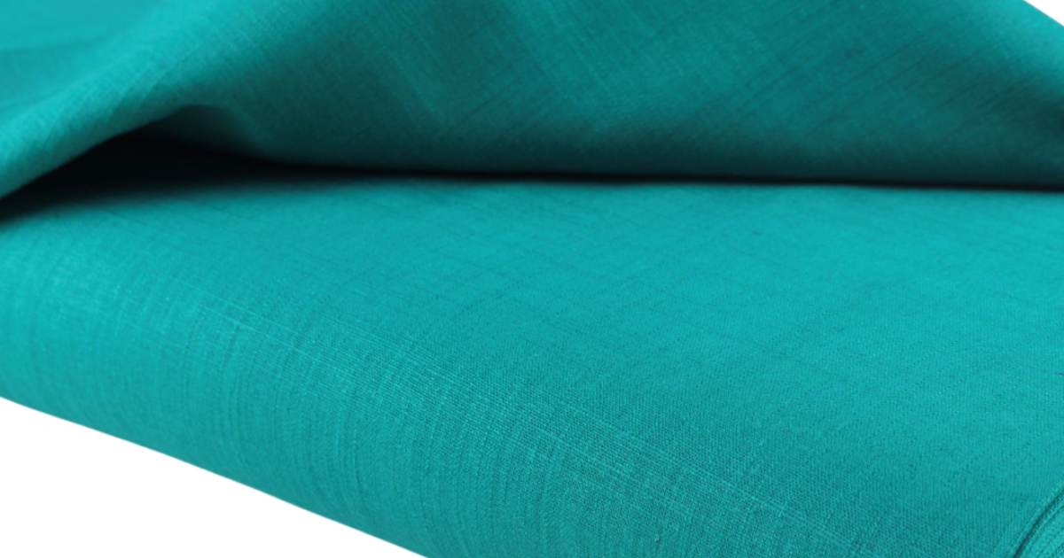 Linnen viscose licht petrol | €5.95 - Driessen Stoffen