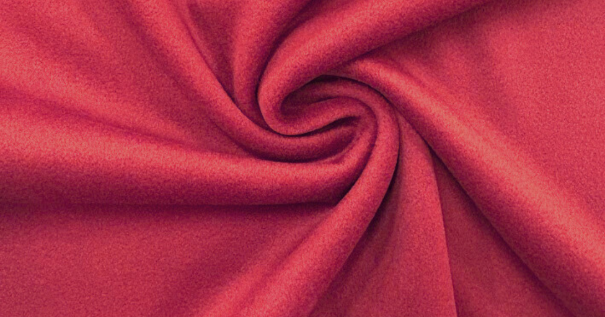Mantelstof Stretch Brushed Bordeaux | €7.95 - Driessen Stoffen