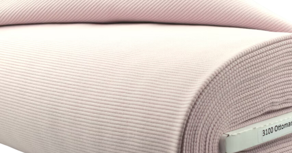 Ottoman rib jersey licht oudroze | €8.95 - Driessen Stoffen