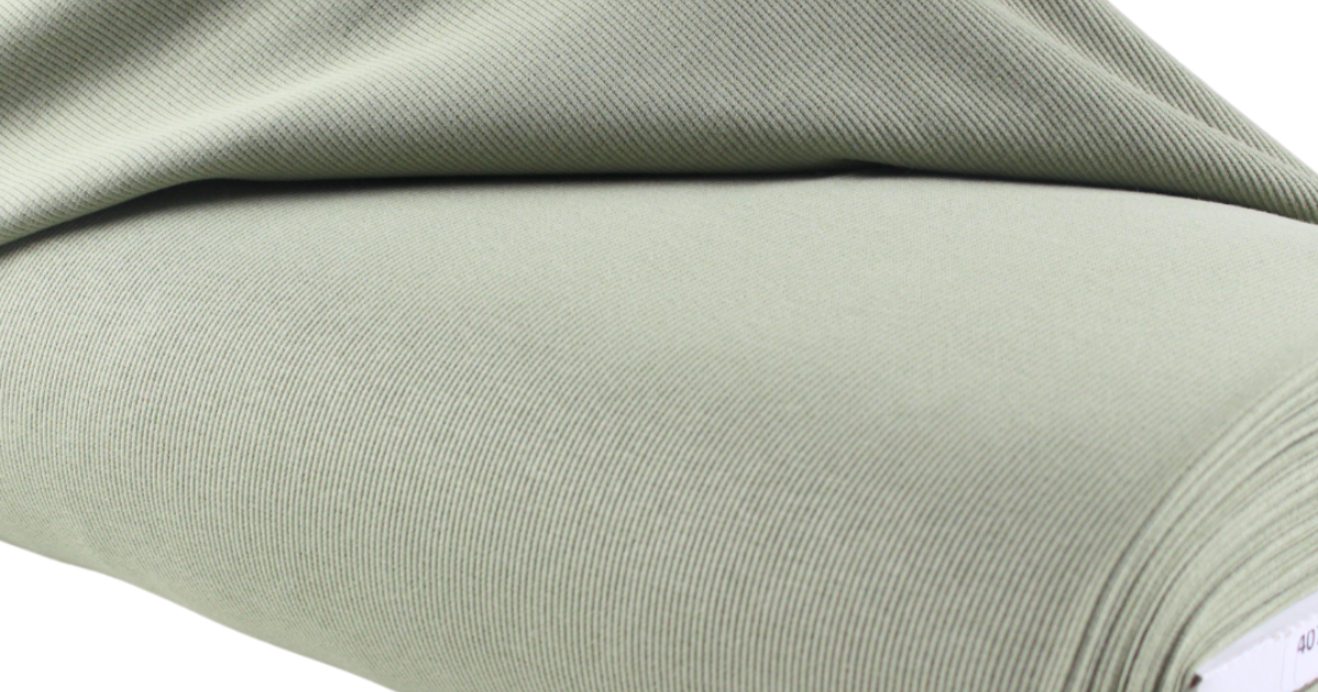 Rib jersey olive - Driessen Fabrics