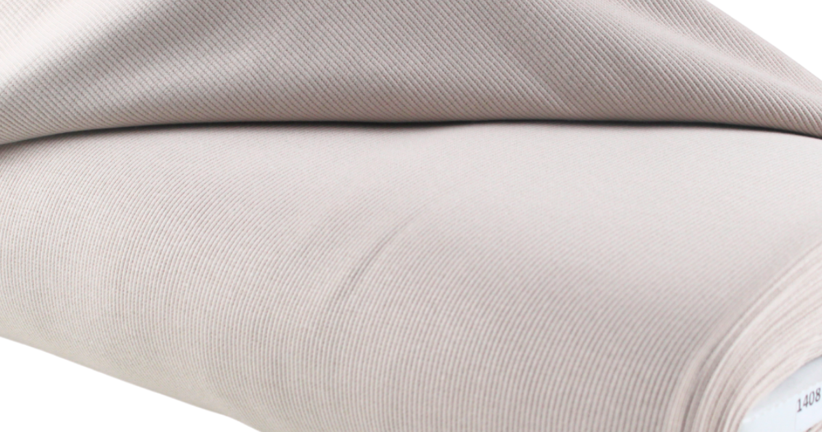 Rib jersey zand | €6.95 - Driessen Stoffen