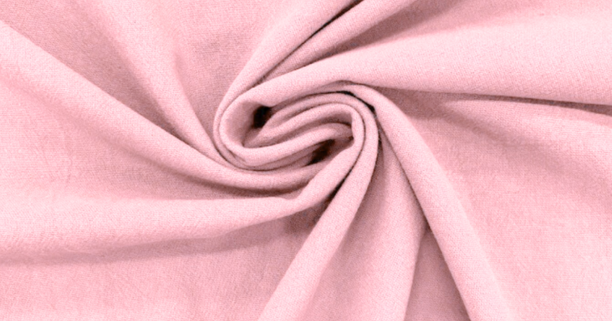 Stone washed cotton light pink - Driessen Fabrics