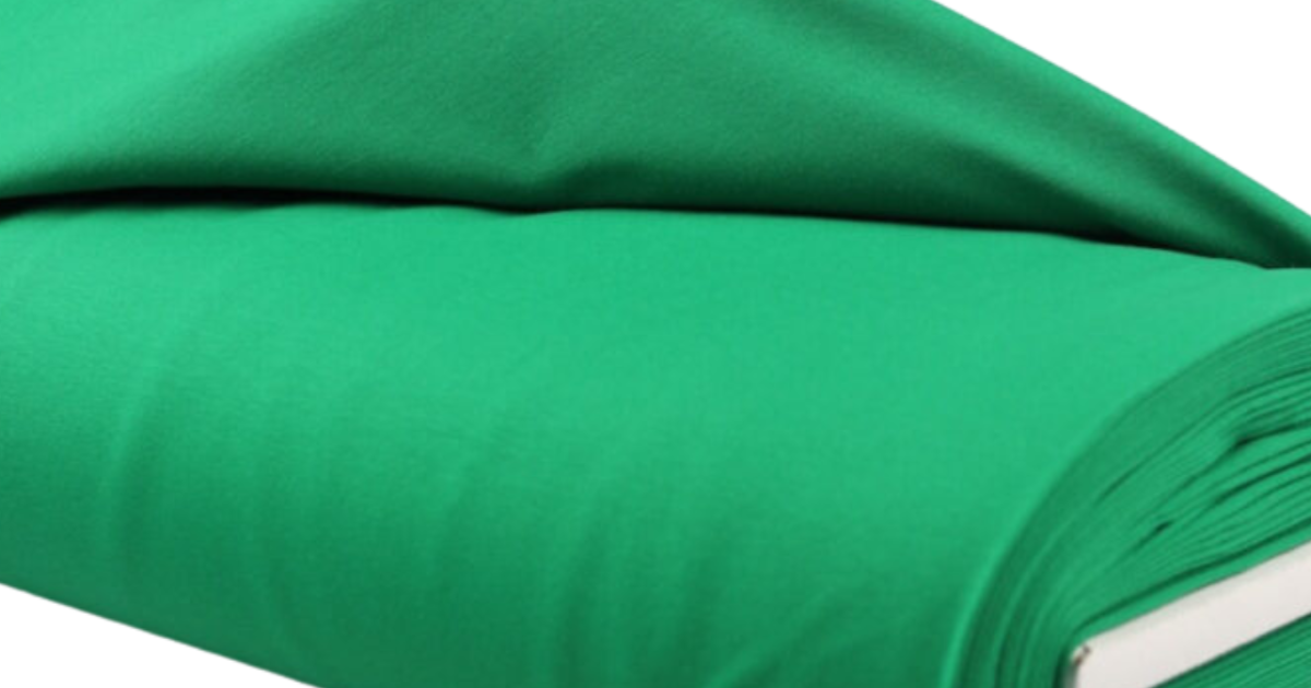 Katoenen tricot felgroen | €6.95 - Driessen Stoffen