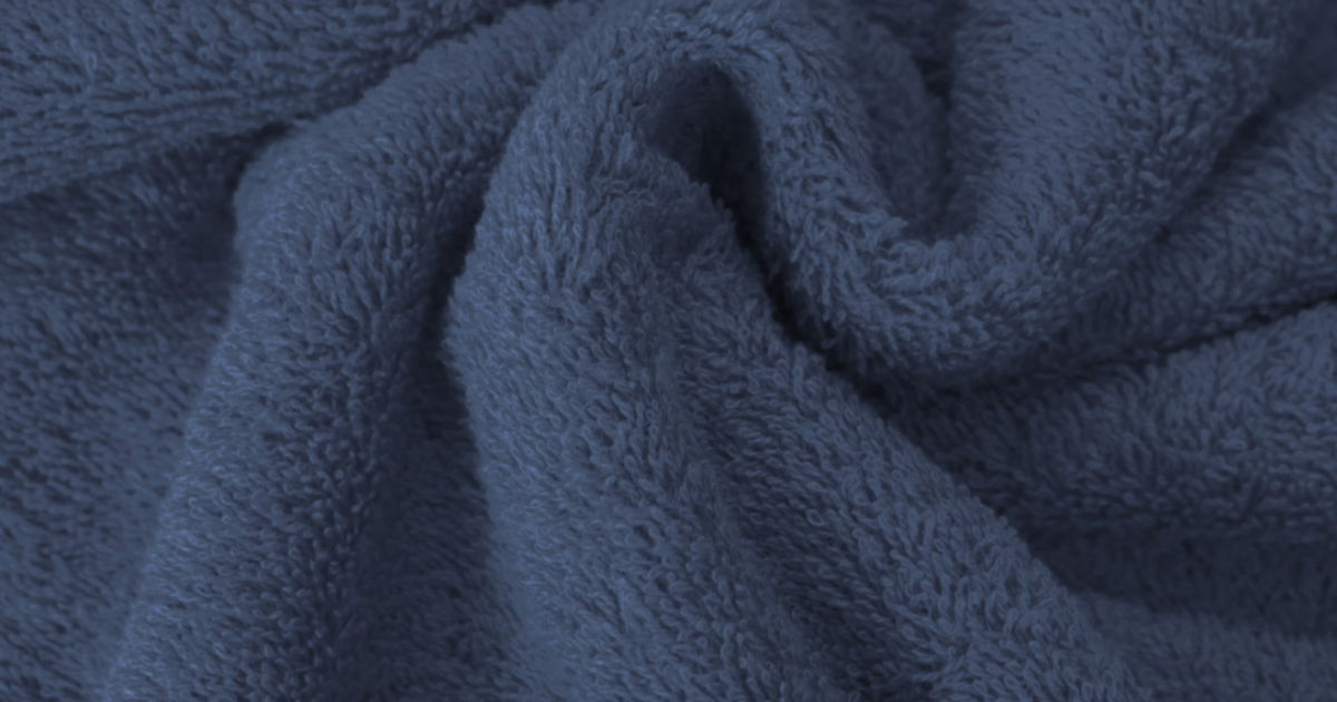 Terry Cloth Fabric Dark Jeans - Driessen Fabrics