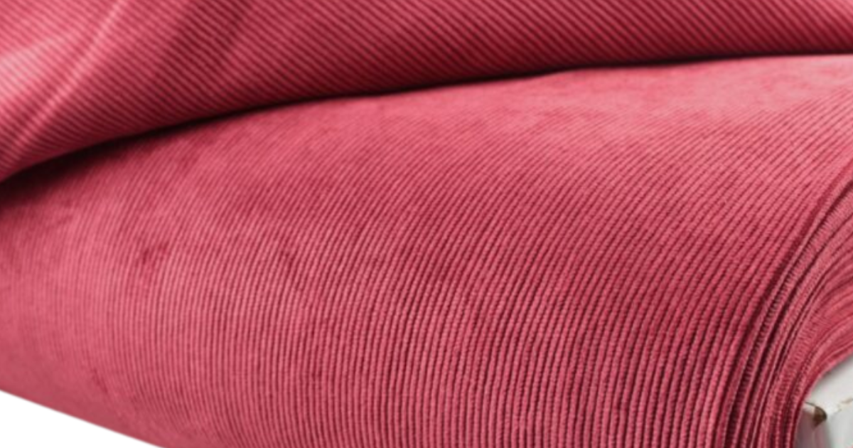 Corduroy 11 wales dark red - Driessen Fabrics