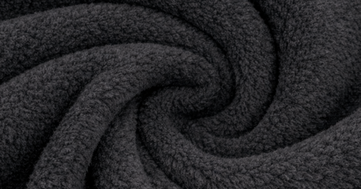 Polar Fleece Stof Antraciet Melange | €2.5 - Driessen Stoffen