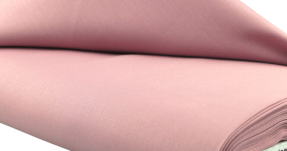 Popeline de coton vieux rose - Driessen Tissus