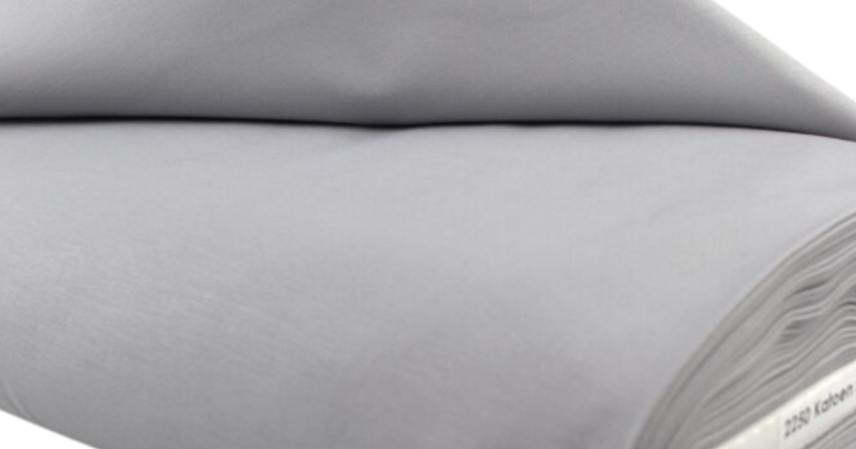 Katoen stretch licht grijs | €6.95 - Driessen Stoffen