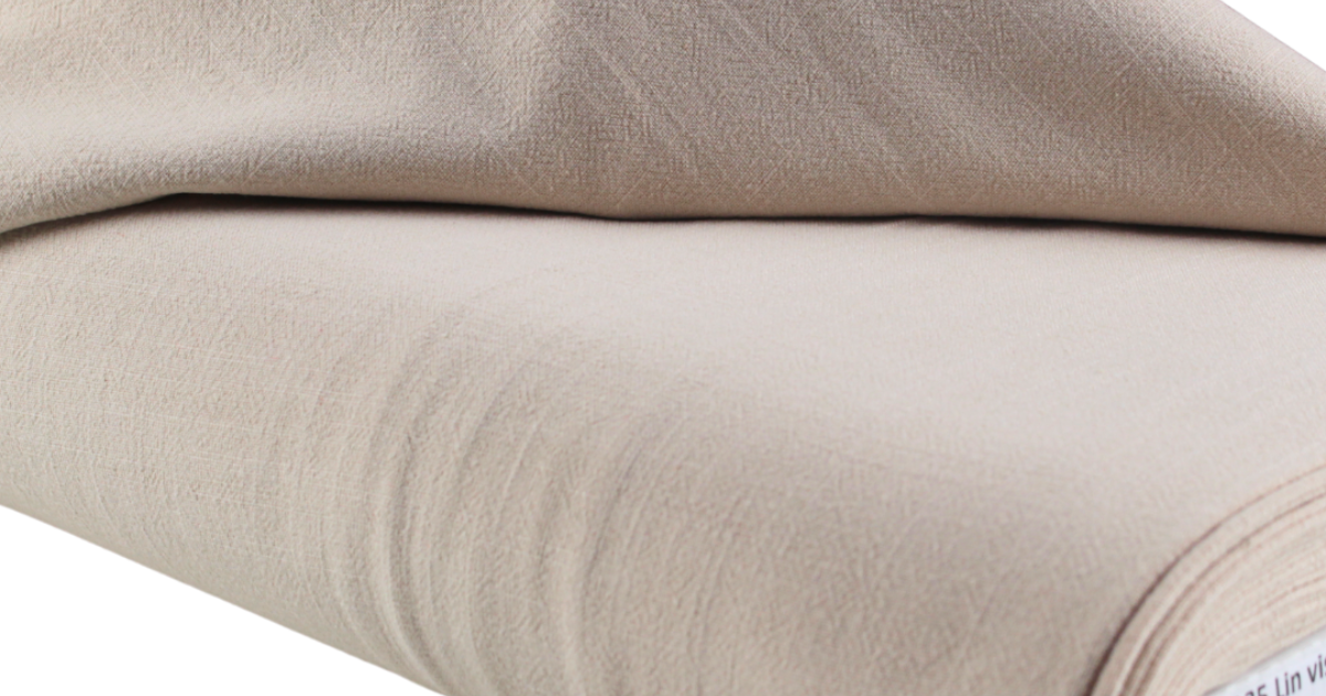 Linnen viscose stone washed beige | €6.95 - Driessen Stoffen