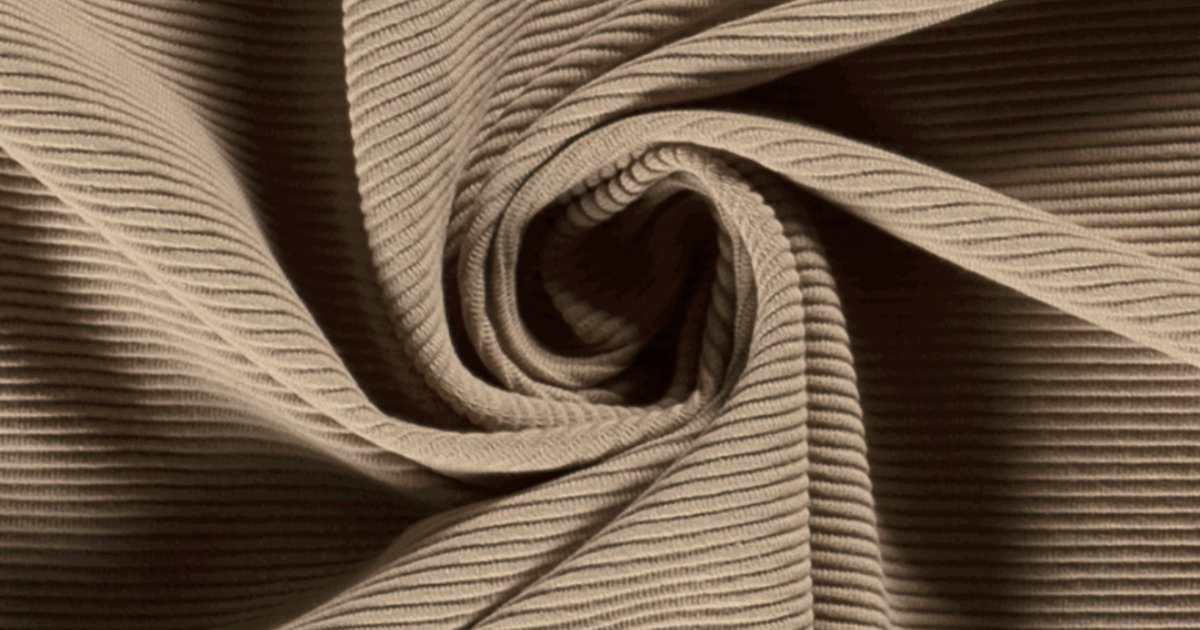 Ottoman rib jersey camel | €8.95 - Driessen Stoffen