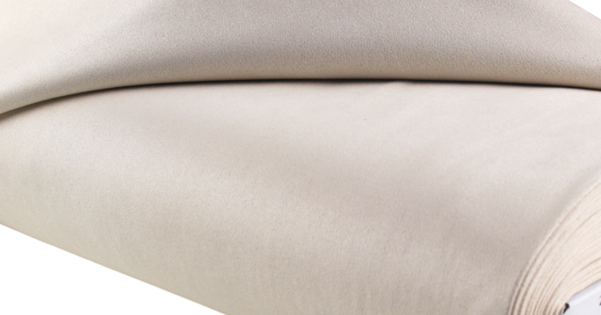 Scuba suede beige | €5.95 - Driessen Stoffen