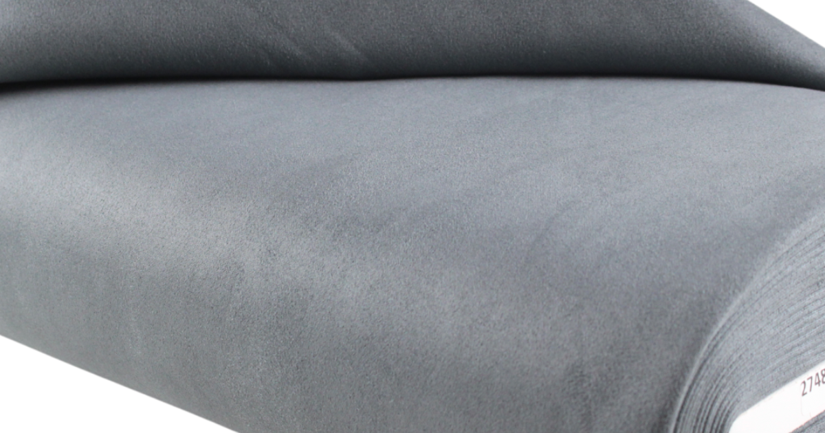Scuba suede donkergrijs | €5.95 - Driessen Stoffen