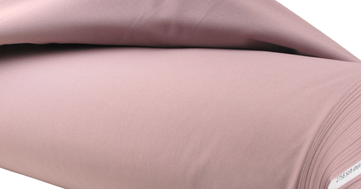 Softshell poeder roze - Driessen Fabrics