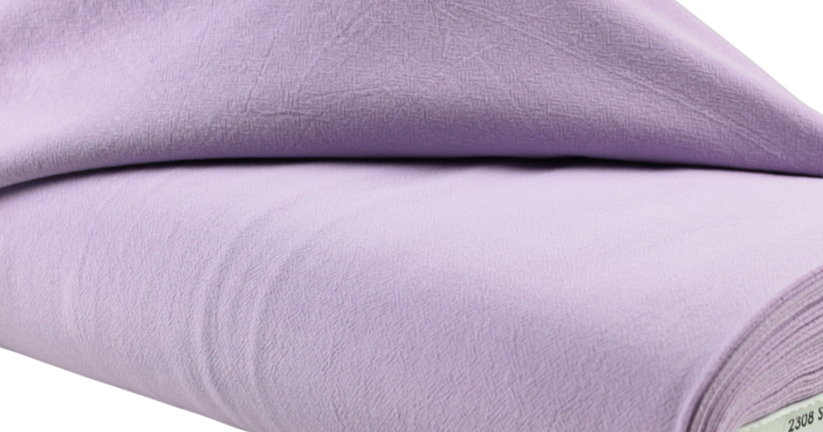 Stone washed cotton lila | €3.95 - Driessen Stoffen