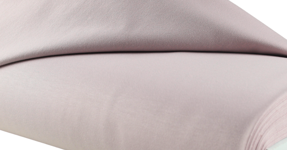 French terry vieux rose clair - Driessen Tissus