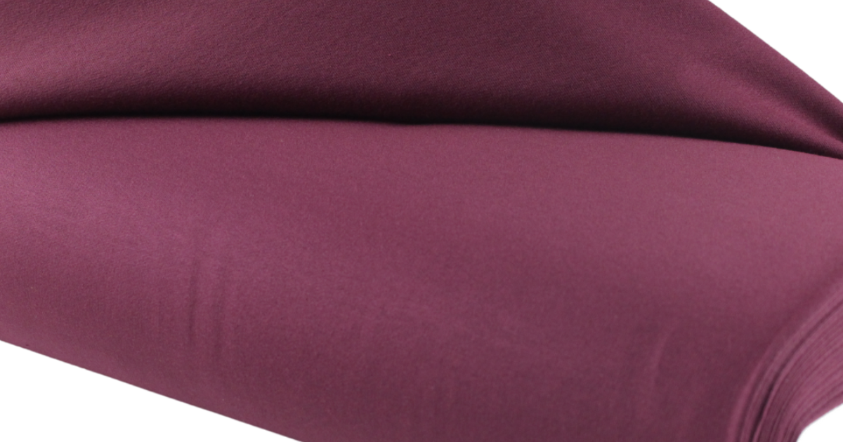 French terry bordeaux - Driessen Stoffe