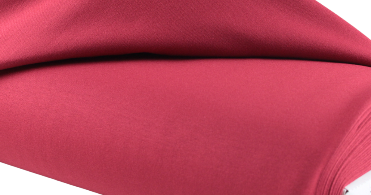 French terry dark red - Driessen Fabrics