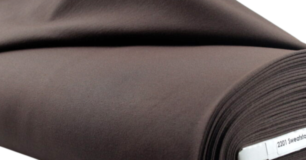 French terry brun - Driessen Tissus