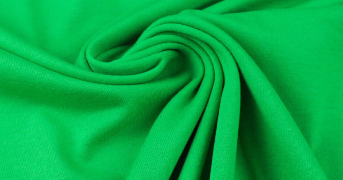 T shirt tricot katoen fel groen - Driessen Stoffe