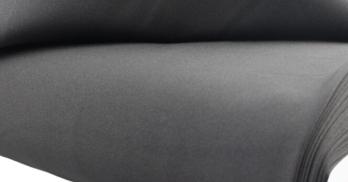 Twill peach stretch black | €4.95 - Driessen Stoffen