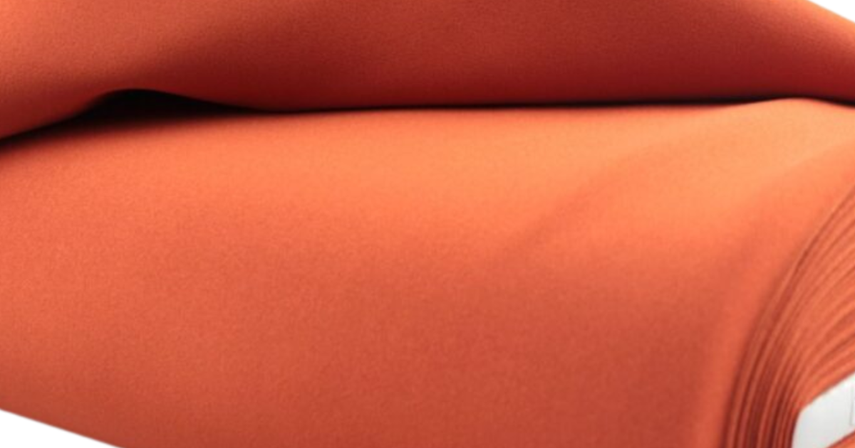 Twill peach stretch brique | €4.95 - Driessen Stoffen