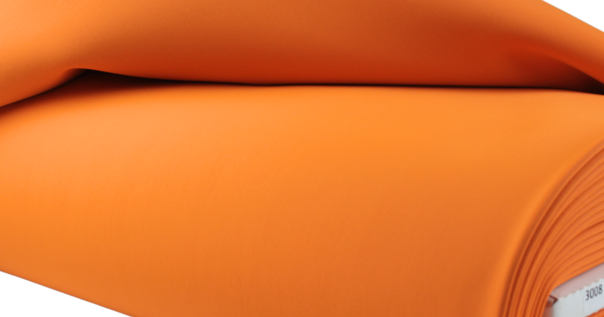 Scuba neopreen double orange - Driessen Fabrics