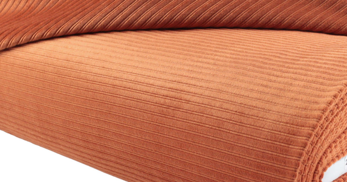 Jersey velvet rib brique | €4.95 - Driessen Stoffen